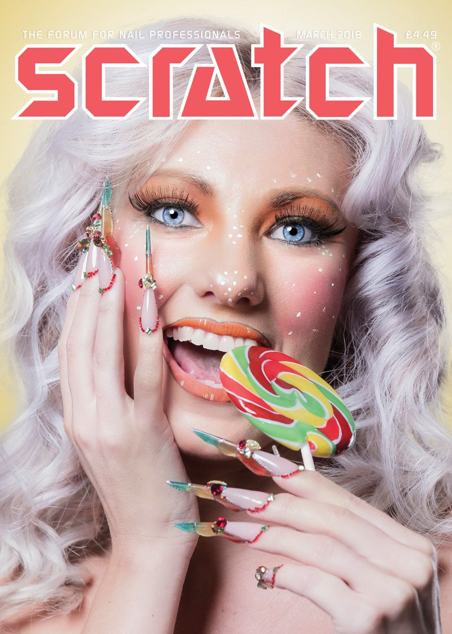 Step by Step Scratch Cover Nails - Traffic Light Lollipop Design ...